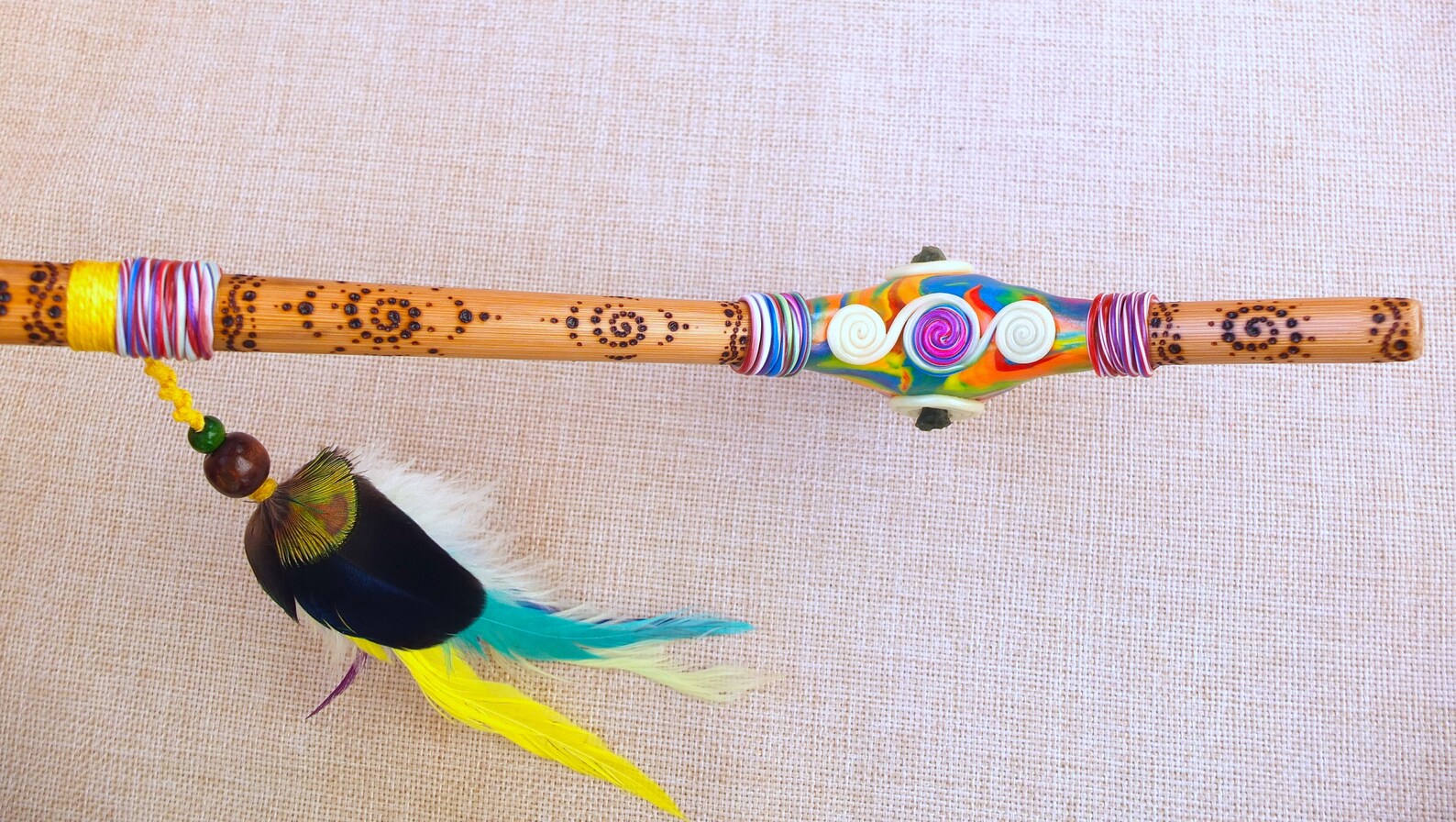 Beautiful Ceremonial Tepi Pipe for Rapé Shamanic Snuff | Etsy