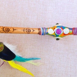 Beautiful Ceremonial Tepi Pipe for Rapé, Shamanic Applicator, With ...