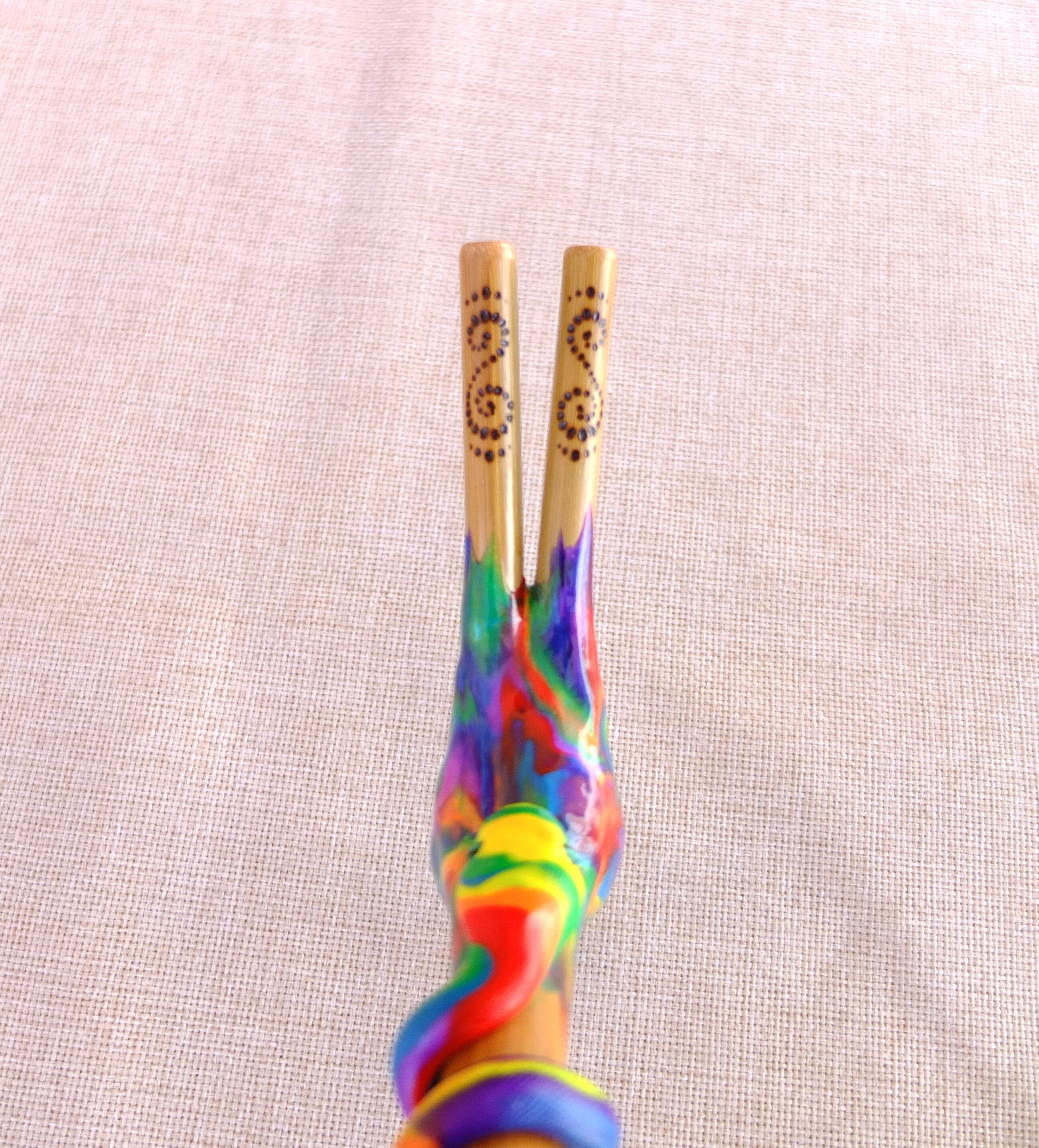 Beautiful DOUBLE Barrel Tepi Pipe for Rapé ceremonial | Etsy