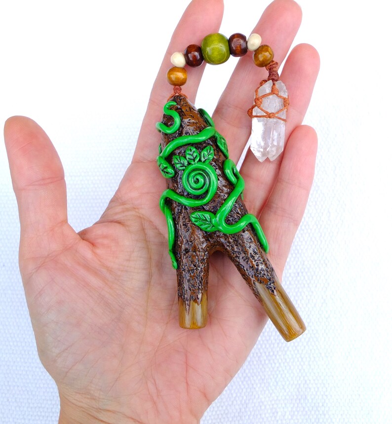 Beautiful Earthy Kuripe Pipe for Rapé Medicine Shamanic Snuff | Etsy