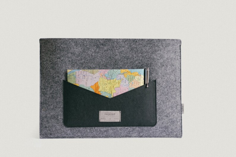 Personalized Sleeve Laptop Sustainable Laptop Sleeve Black | Etsy