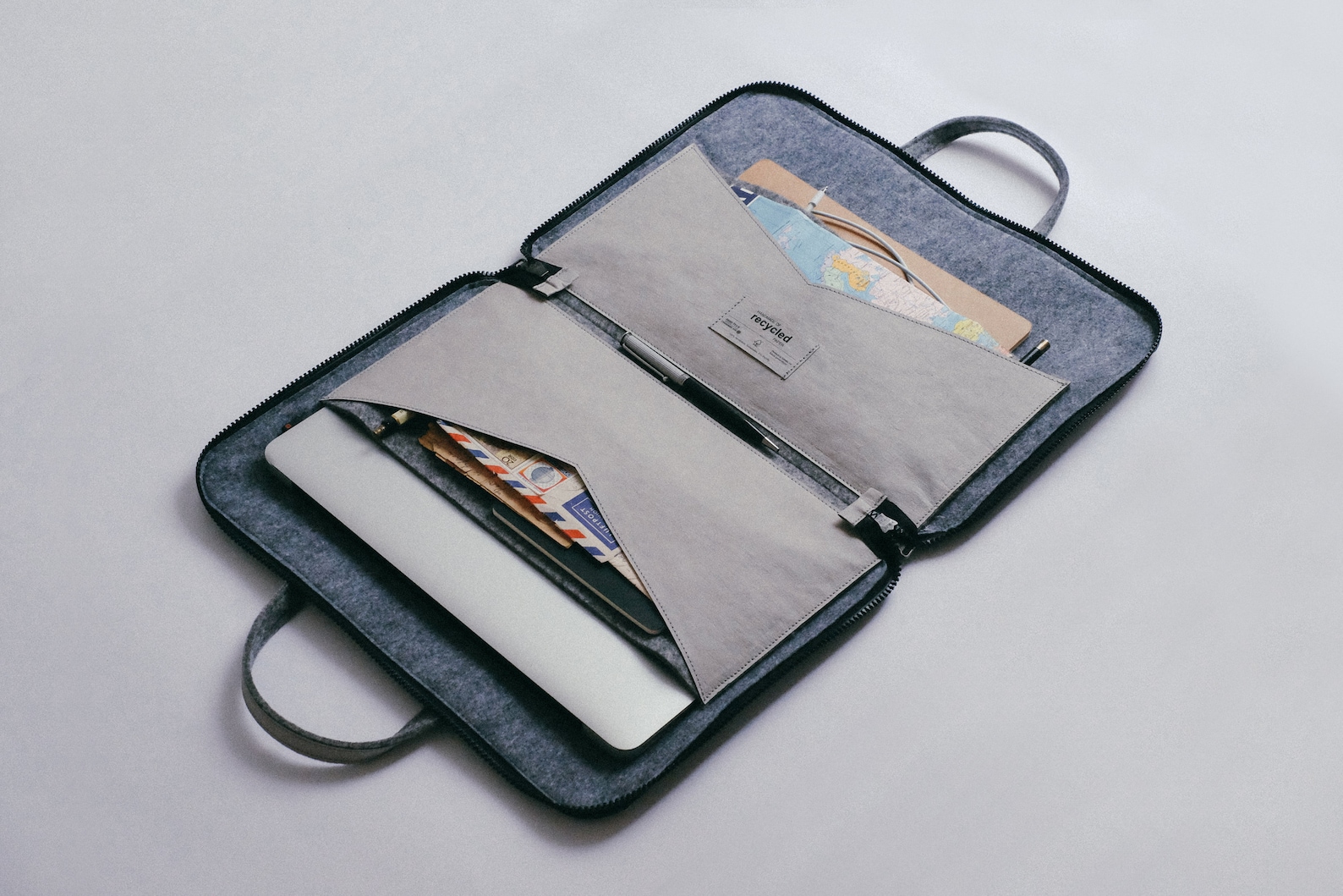 Eco Friendly Laptop Case Sustainable Laptop Bag Grey Laptop - Etsy