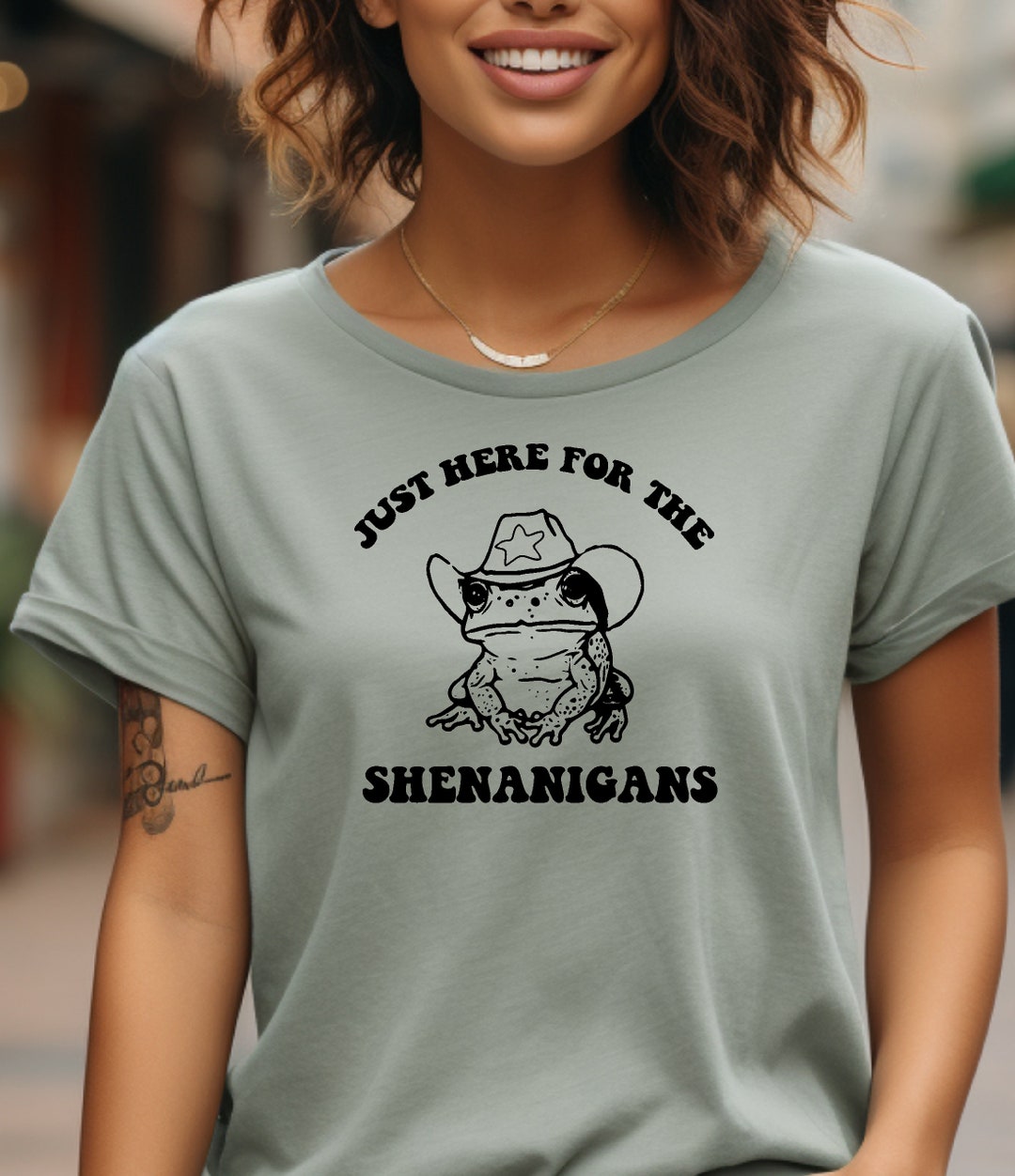 Shenanigans Frog Graphic Tee: Funny Unisex Soft T-shirt - Etsy