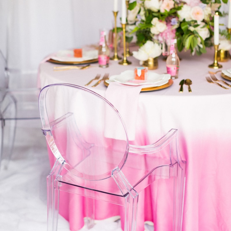 Pink Gold Tablecloth - Etsy