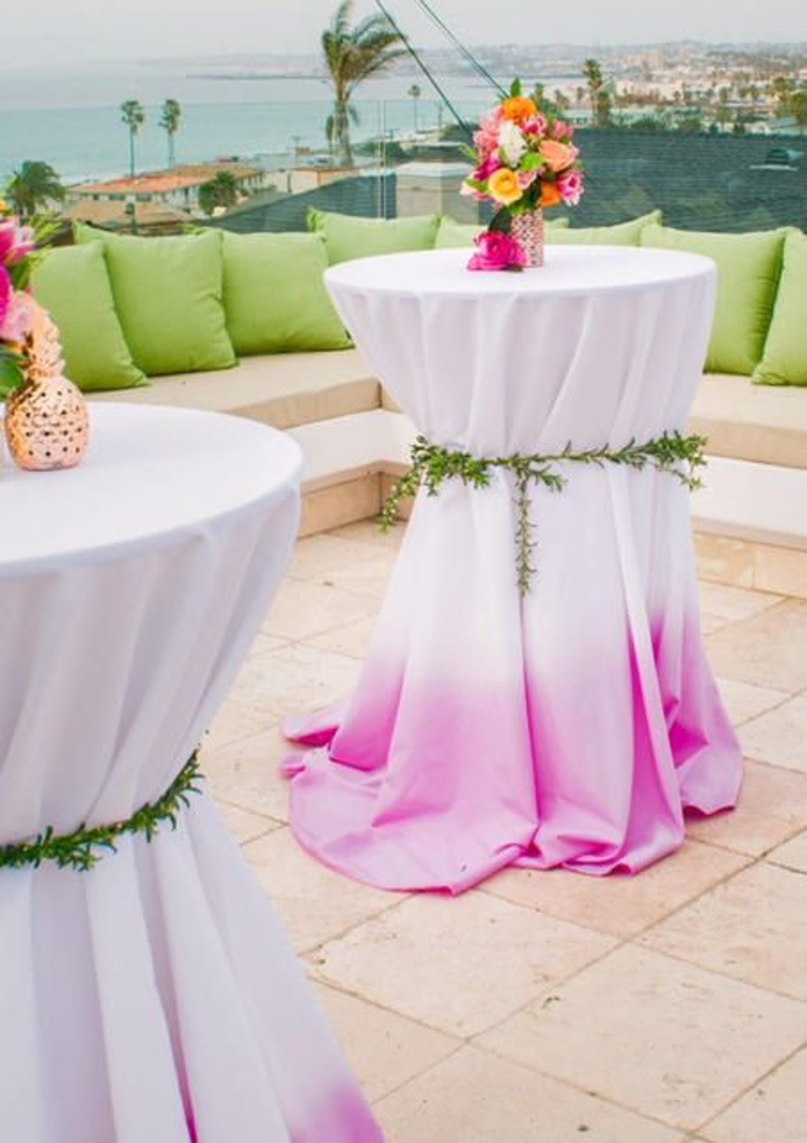 Pink Cocktail Table Pink Cocktail Party Cocktail Table | Etsy