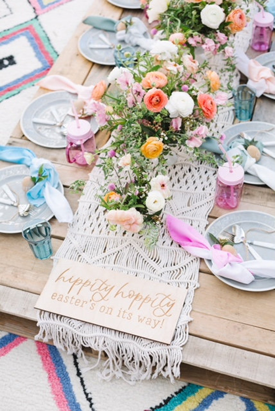 Hot Air Balloon Birthday Tablecloth up up and Away - Etsy