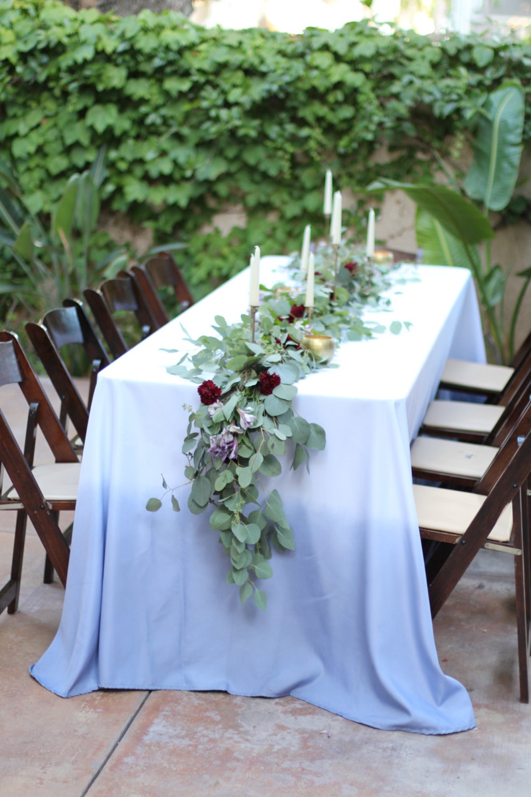 Ombre Table Linen - Silver Table Linen - Silver Table - Grey Table ...