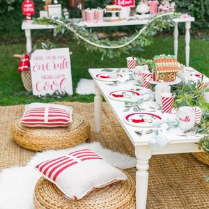 Peppermint Party Napkins Ombre Napkins Peppermint Decoration Green ...