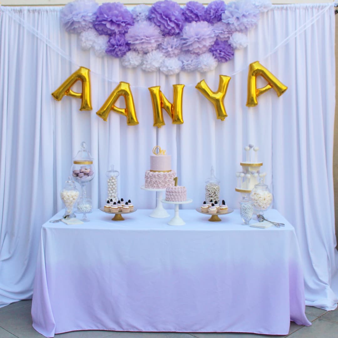 Lavender Ombre Linen - Lavender Table - Light Purple Linen - Light ...