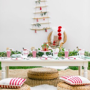 Peppermint Party Napkins Ombre Napkins Peppermint Decoration Green ...