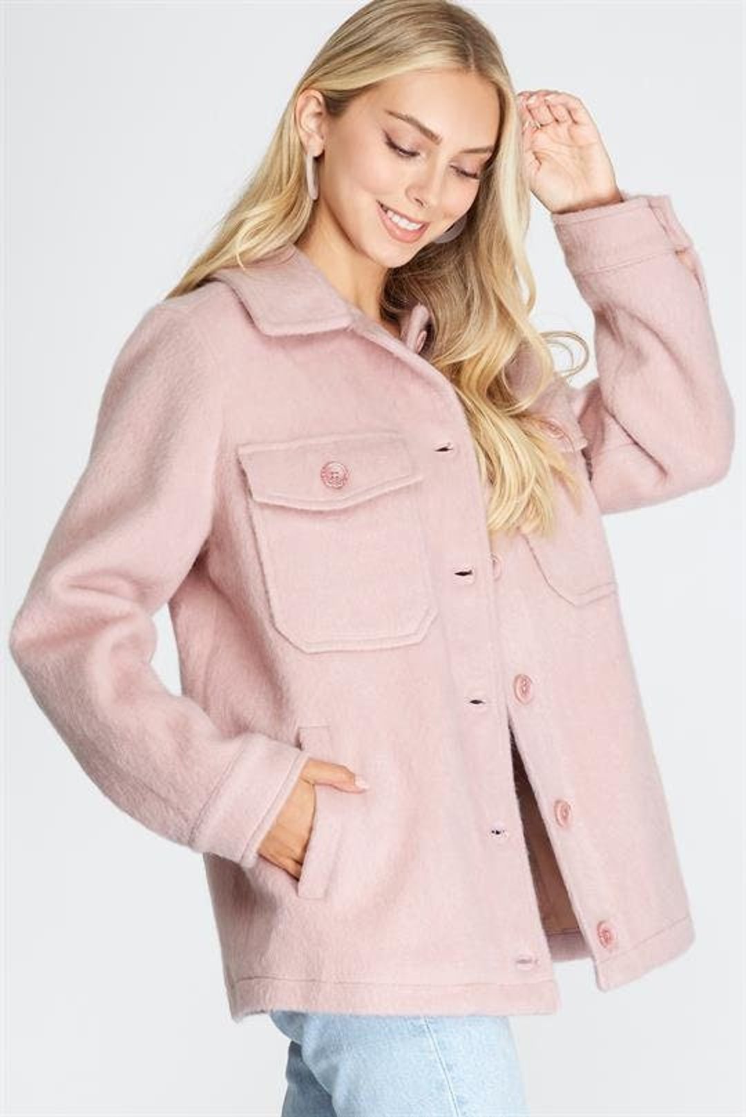 Shacket, Pink Shacket, Pretty in Pink Shacket, Soft Shacket, Womens ...