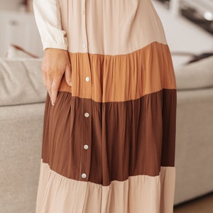 Spice of Life Color Block Midi Dress - Etsy