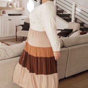 Spice of Life Color Block Midi Dress - Etsy