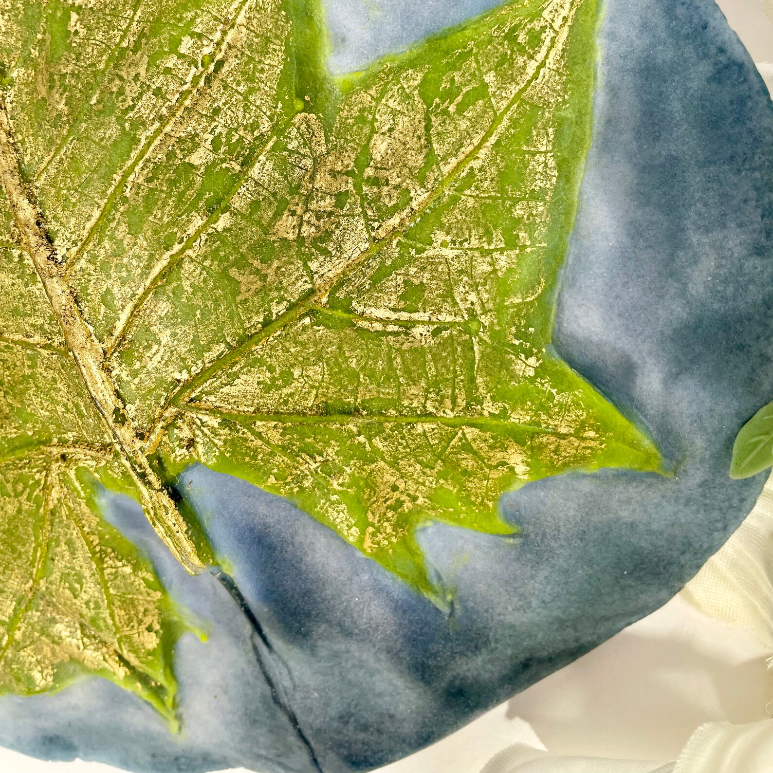 Cast Maple Spring Leaf With Distressed Gold Leafing Wall Art - Etsy UK