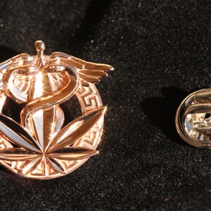 Medical Marijuana Pin, Caduceus Symbol, Winged Snake Staff, Ancient ...