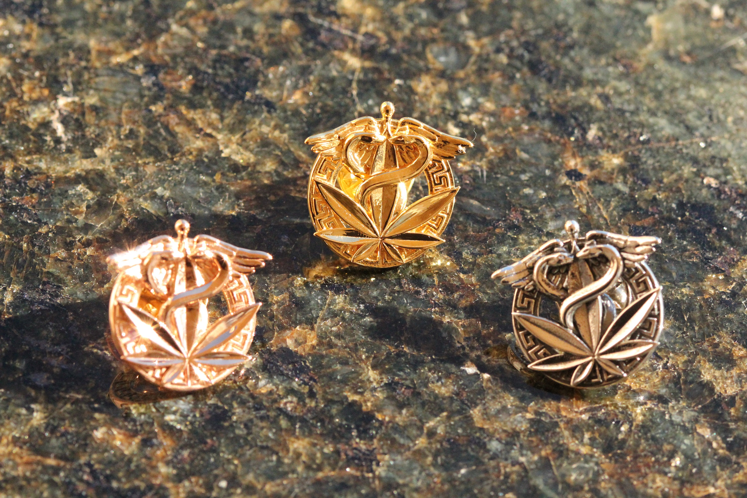 Medical Marijuana Pin, Caduceus Symbol, Winged Snake Staff, Ancient ...
