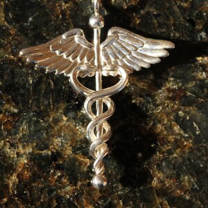 Medical Symbol Caduceus Pendant, Greek Mythology, Doctors, Registered ...