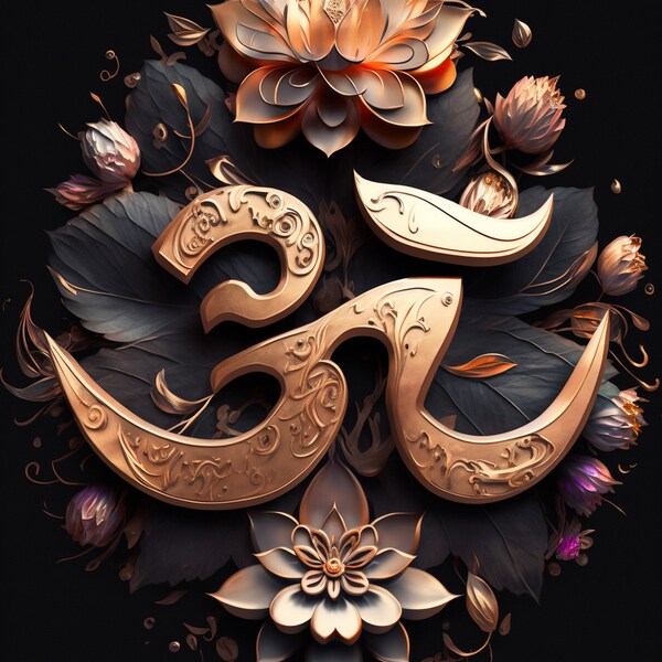 Om Symbol Print - Etsy