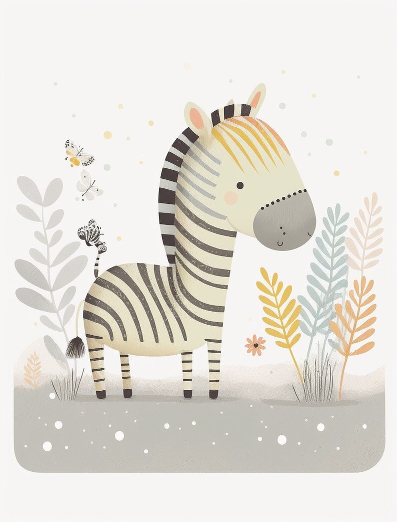 PRINTABLE Baby Animal Prints for Nursery Wall Art Nursery Decor Animals ...