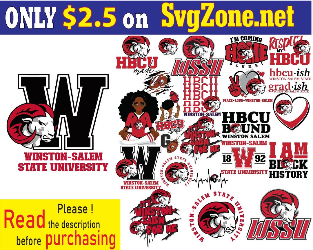 Winston Salem State University Svg Hbcu Svg Collections Hbcu - Etsy
