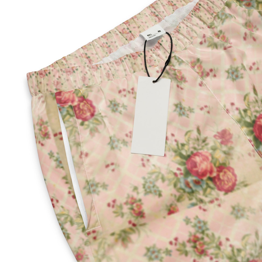 Ballet Warm-up Pants, Dance Garbage Bag Pants, Track Pants Floral, Pink ...