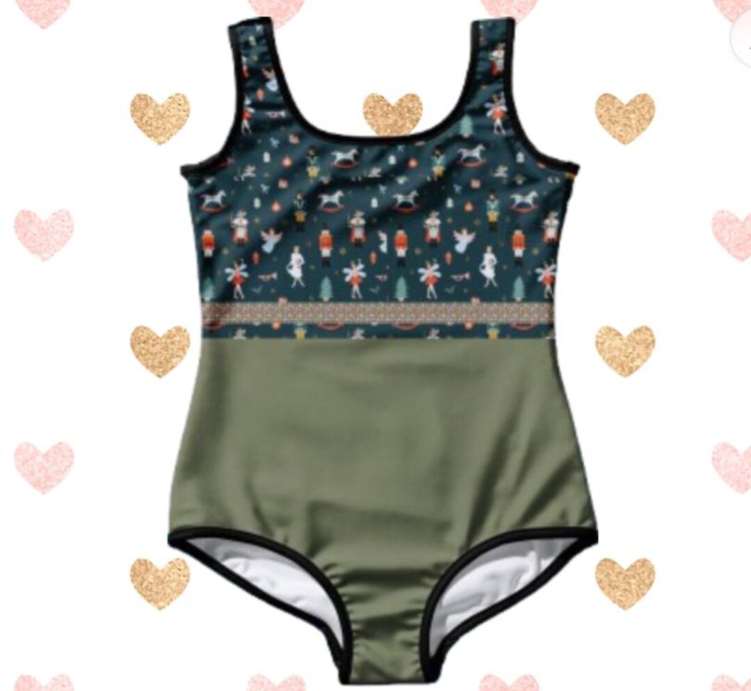 Green Christmas Ballet Nutcracker Leotard, Teens Leotard, Christmas ...