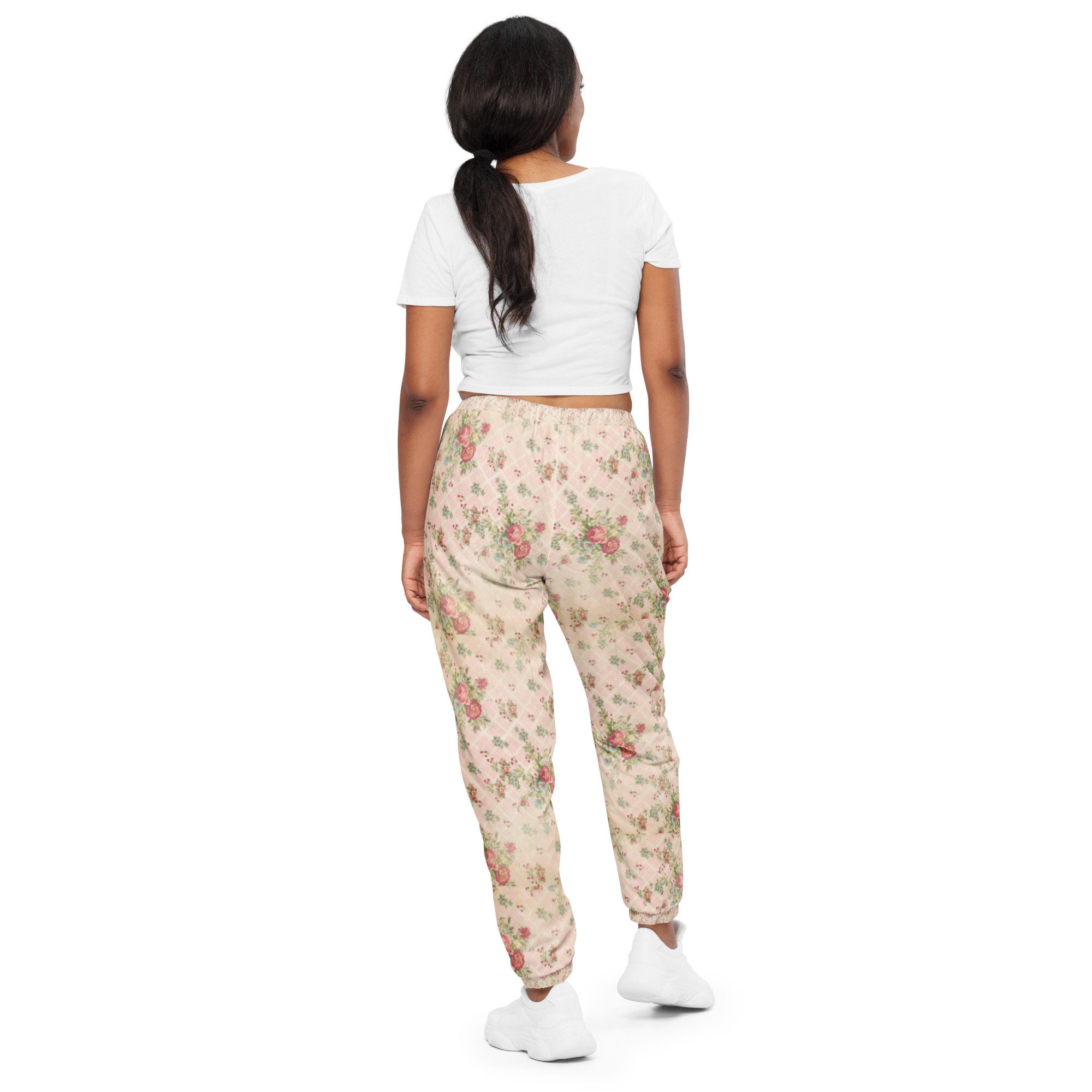 Ballet Warm-up Pants, Dance Garbage Bag Pants, Track Pants Floral, Pink ...