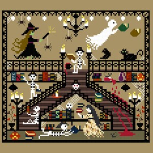 PDF Haunted Witches Library Witch Ghost Skeletons Library - Etsy