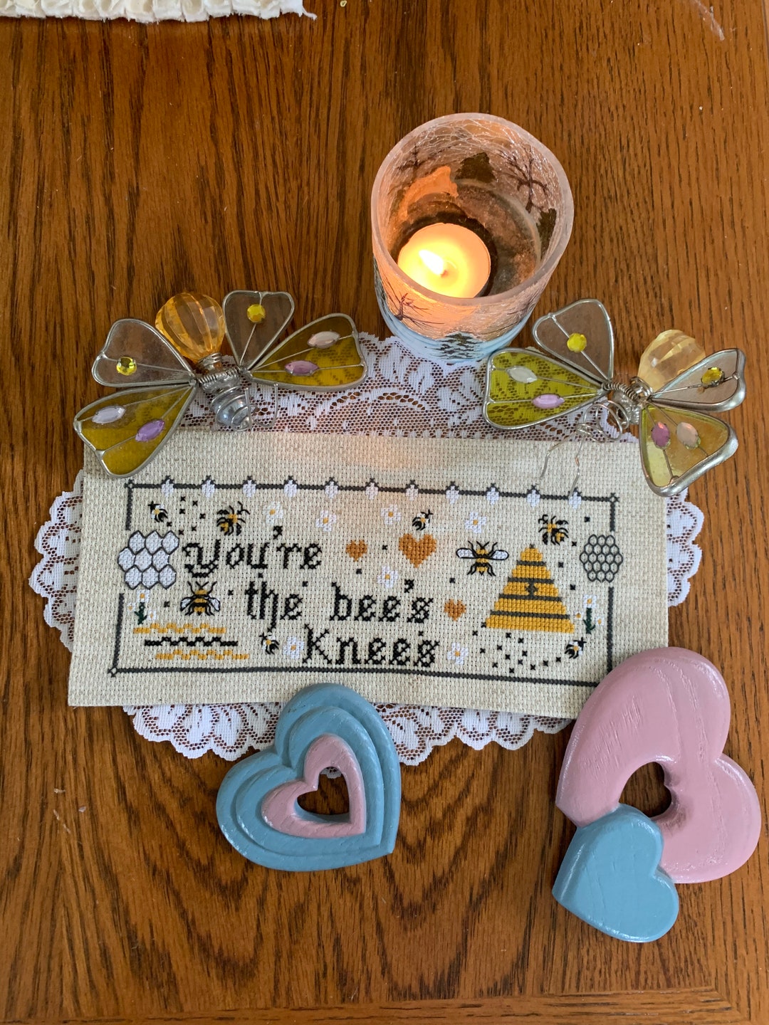 PDF, Bees, Youre the Bees Knees Cross Stitch Pattern, Bees Cross Stitch ...