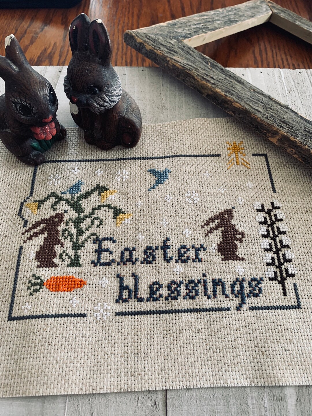 PDF, Easter Blessings Cross Stitch Pattern, Easter Cross Stitch ...