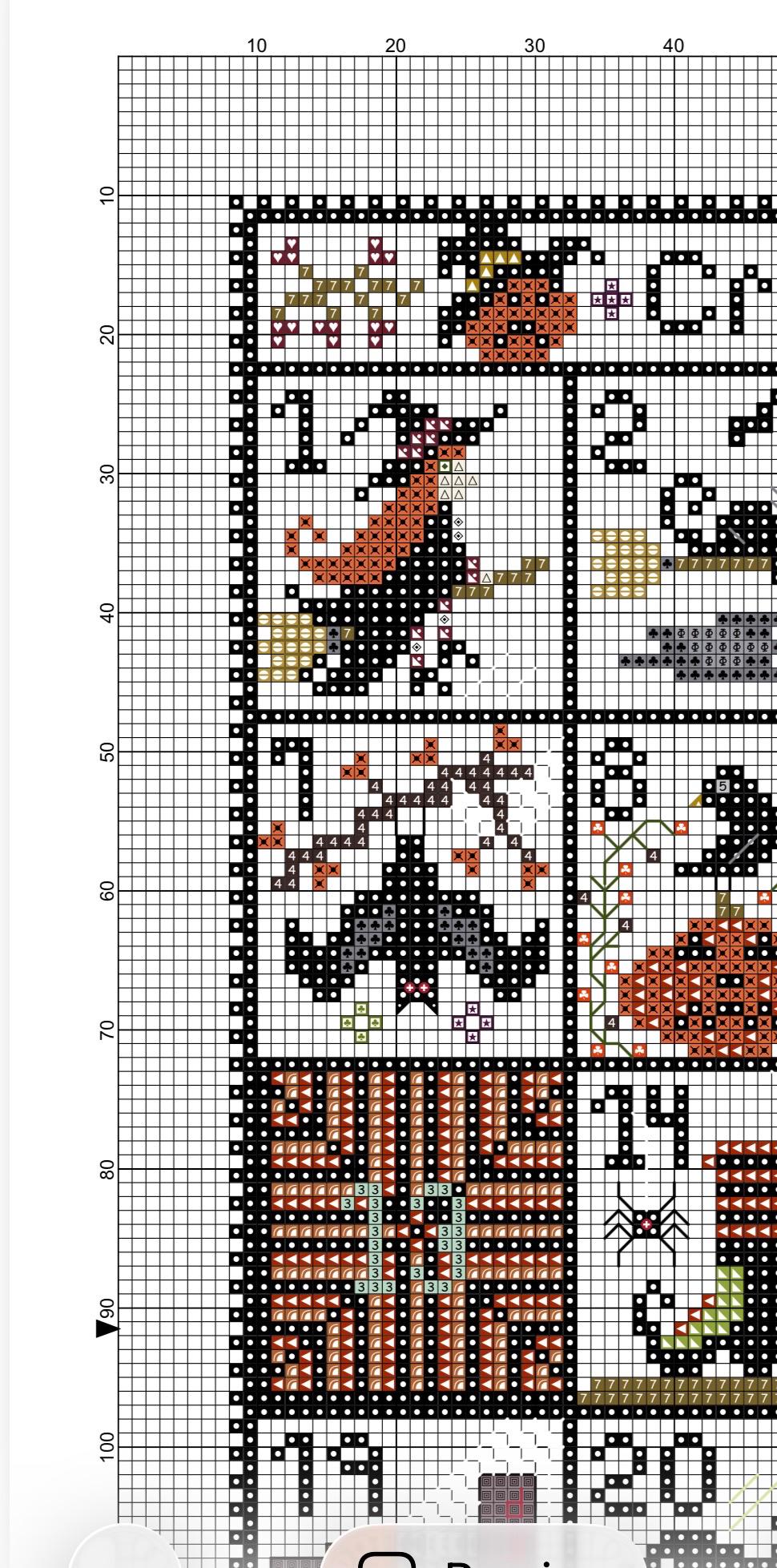 PDF Pattern, Halloween Creepy Countdown, Two Versions, Spooky, Ghost ...
