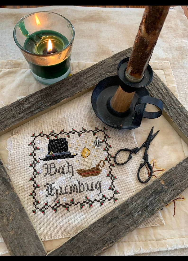 Bah Humbug Cross Stitch Pattern: Dickens Christmas Carol (PDF) - Etsy