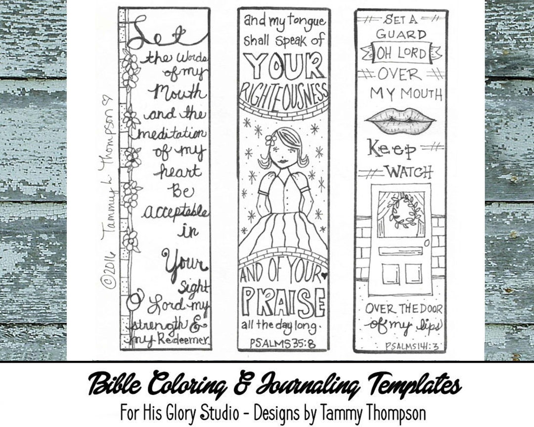 Bible Journaling - Guard My Mouth #7 - Doodles, Coloring, Sketch ...