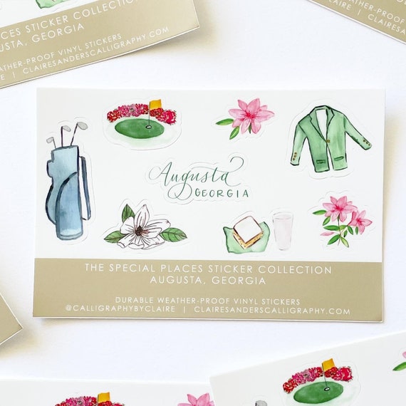 Augusta Stickers - Etsy