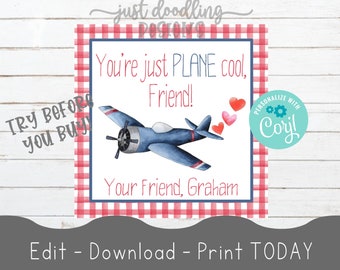 Airplane Kids Cards - Etsy