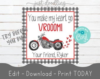 Bike Valentine Card - Etsy