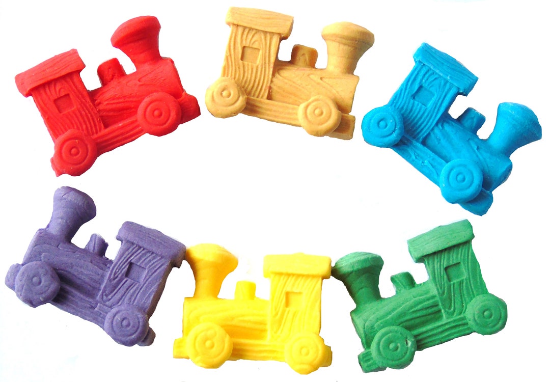 Set 6 Novelty Edible Trains Cupcake Topper Decorations - Etsy UK