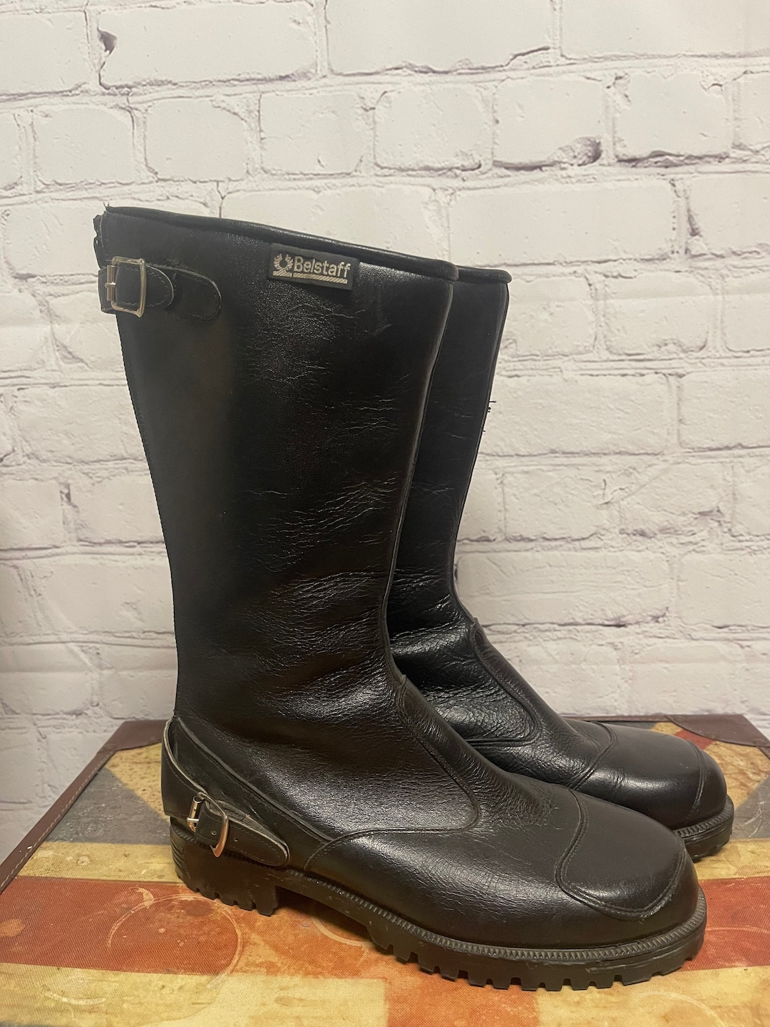 Vintage Belstaff Trailmaster Motorcycle Boots Size 8UK Black - Etsy