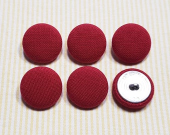Red Metal Buttons - Etsy