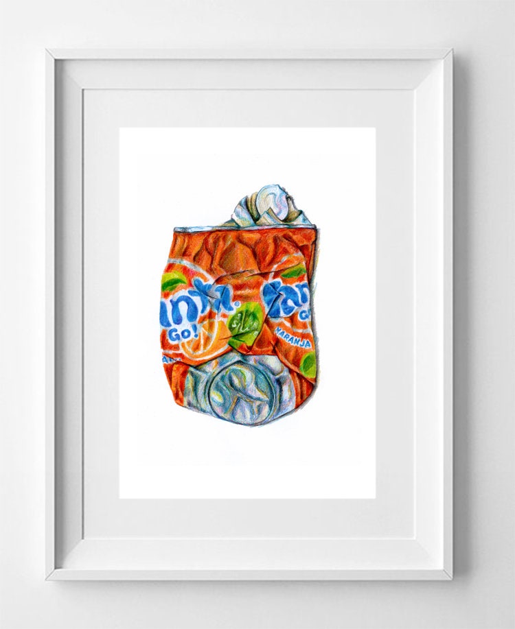 ORANGE FANTA. Pencil Drawing Printable, Downloadable Art Snapshot ...