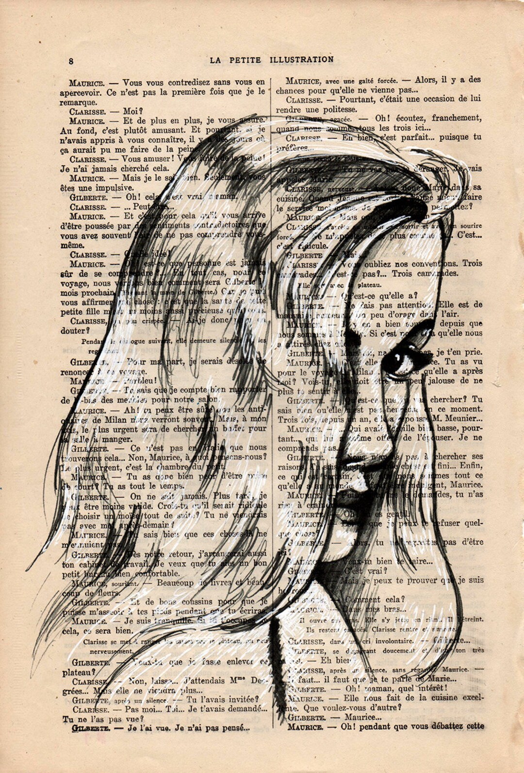 Vintage Veronica Lake Portrait: French Magazine Print on 1920s La ...