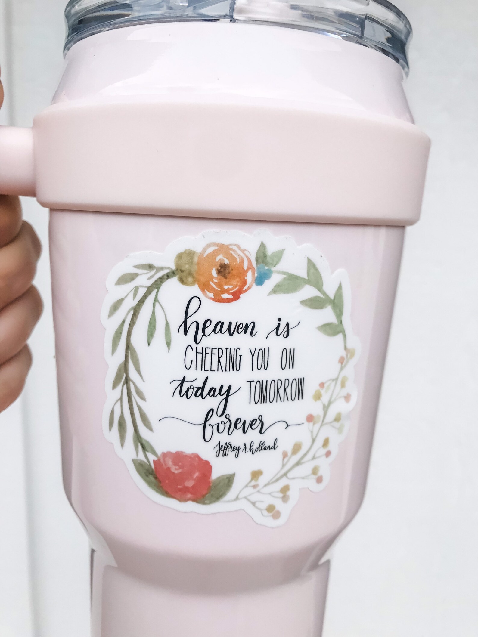 Heaven is Cheering You on Sticker, Watercolor, Watercolor Sticker ...