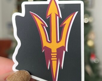 Arizona State Sun Devils 12premium Vinyl Decal Licensed NCAA Sparky - Etsy
