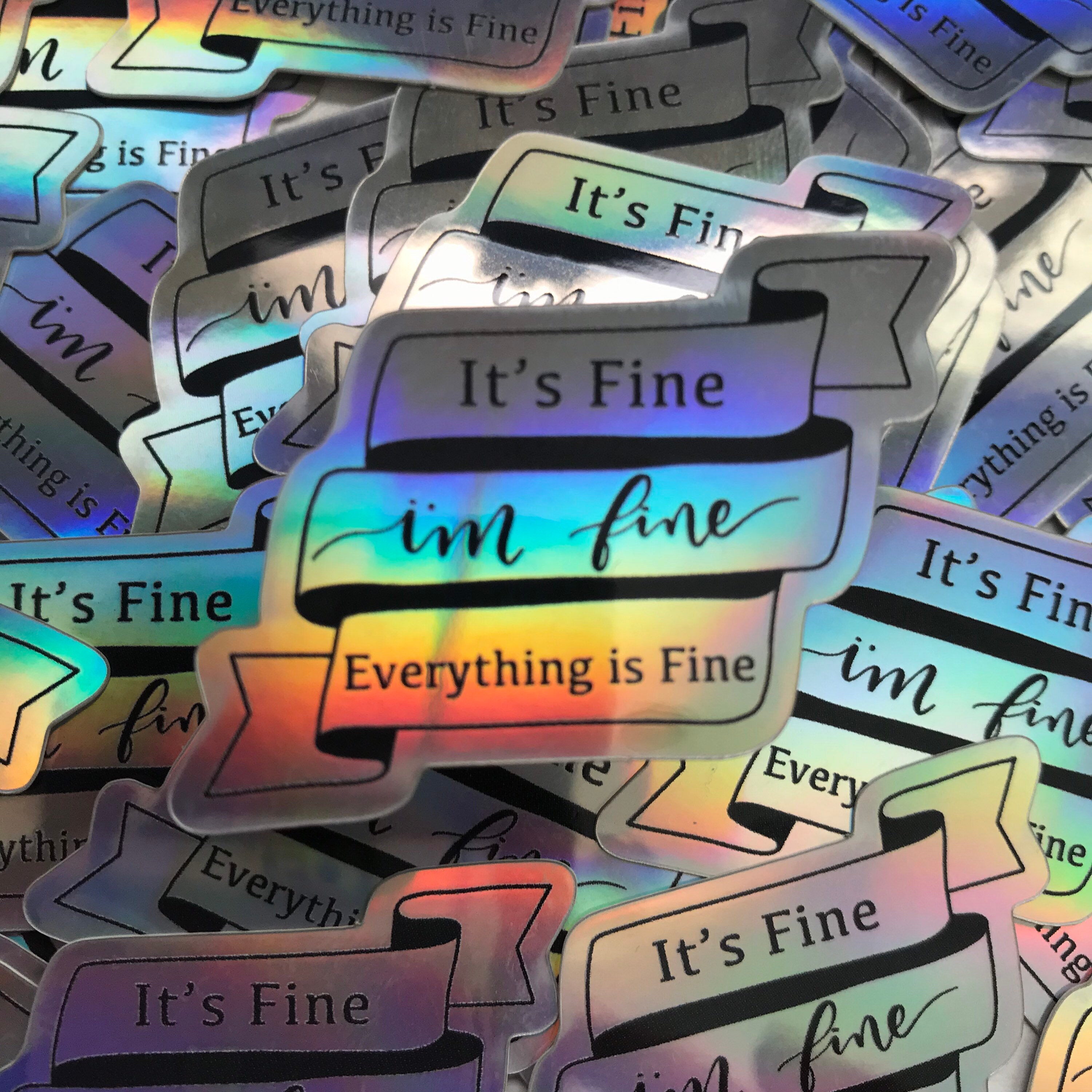 Its Fine, Im Fine, Everything is Fine Sticker - Etsy