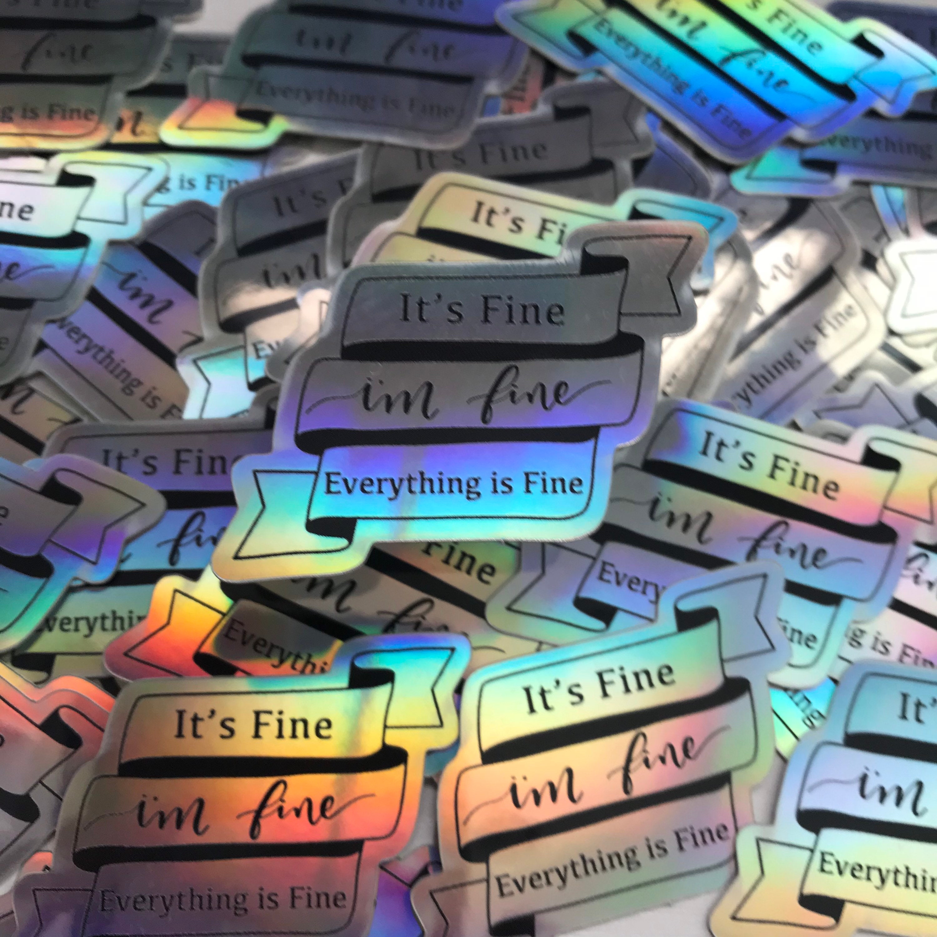 Its Fine, Im Fine, Everything is Fine Sticker - Etsy