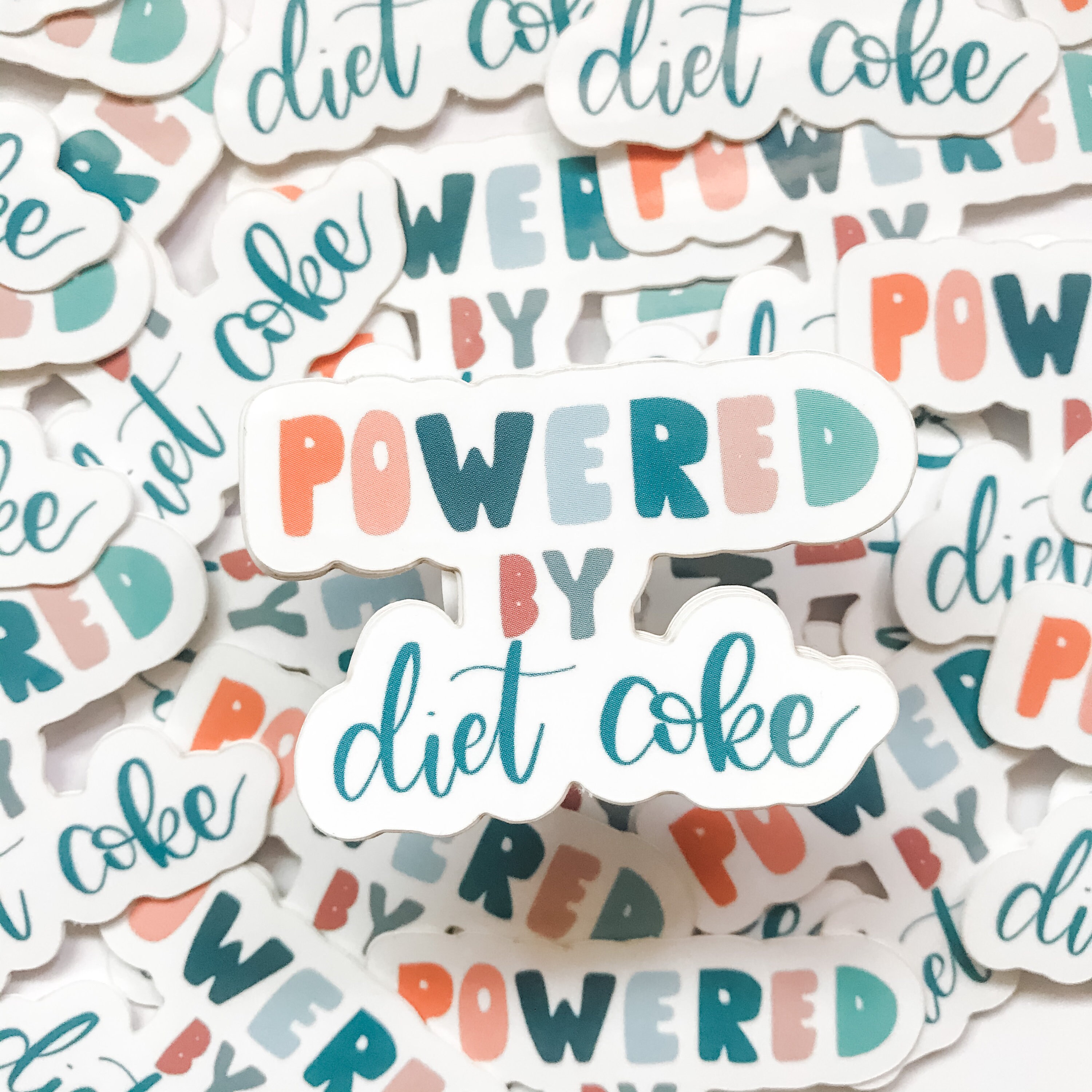 Powered by Diet Coke Sticker Diet Coke Diet Coke Addict - Etsy