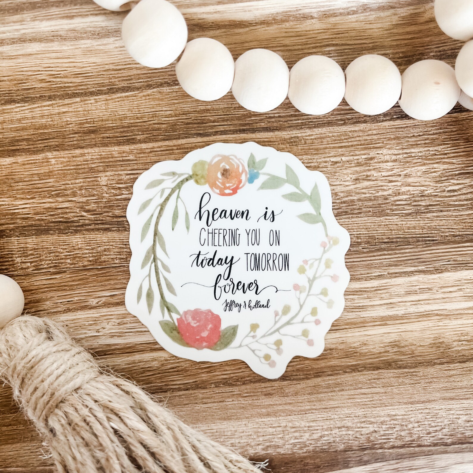 Heaven is Cheering You on Sticker, Watercolor, Watercolor Sticker ...