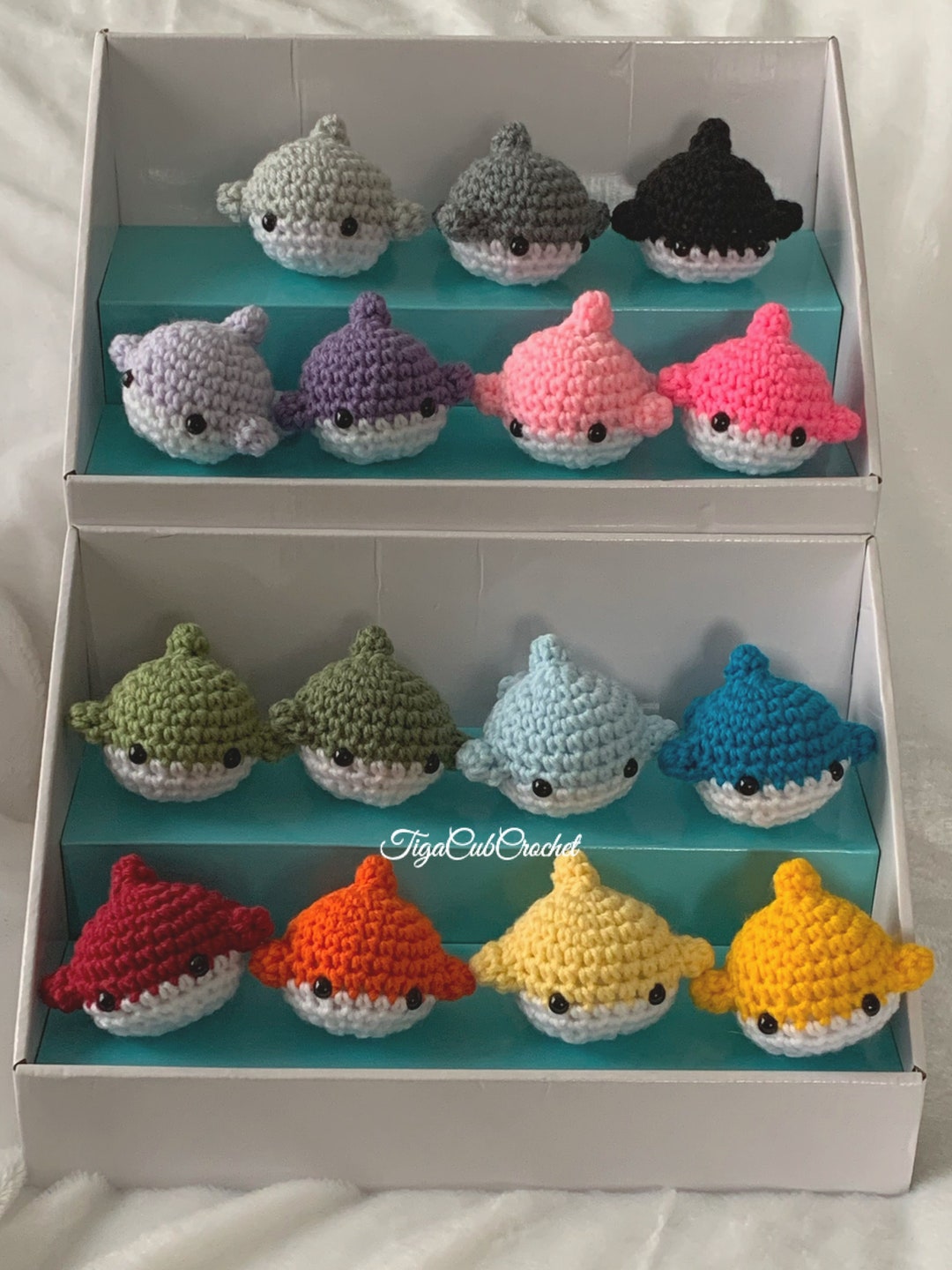 Made to Order! Kawaii Cute Adorable Crochet Whale Plushies Stuffies ...