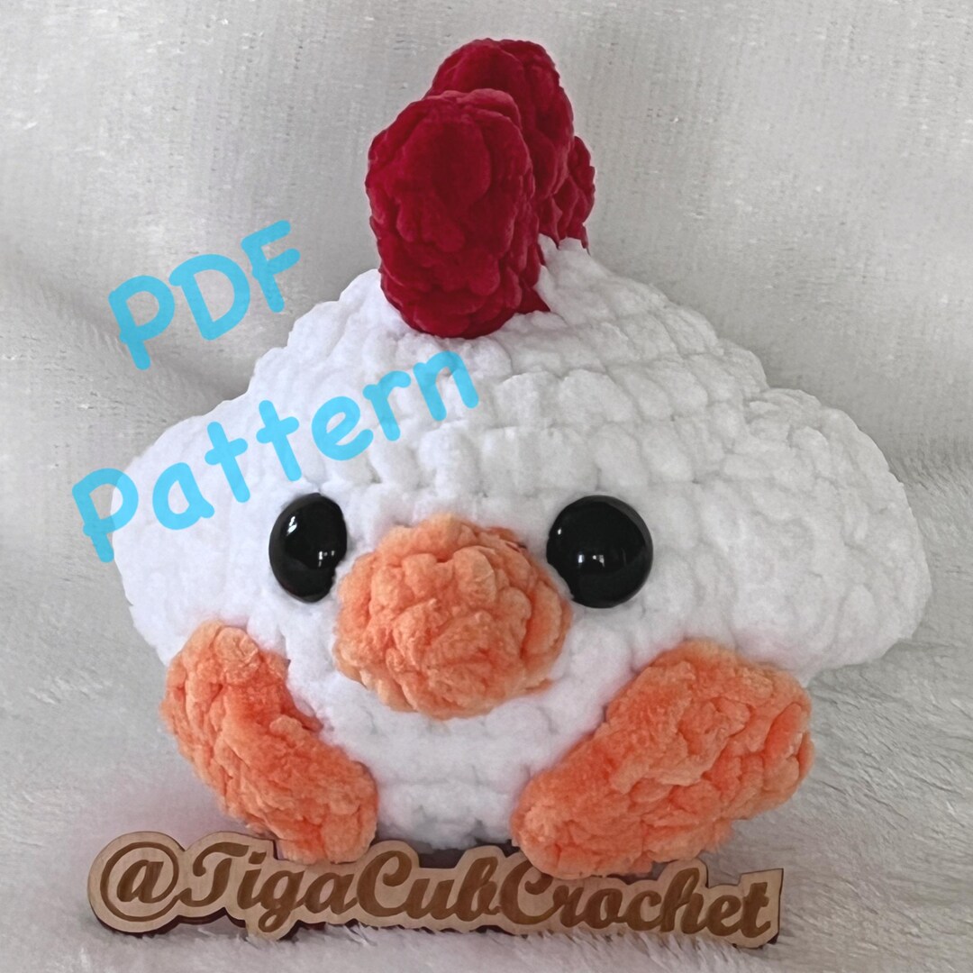 Chicken Crochet Pattern PDF Digital Pattern! Amigurumi Stuffed Animal ...