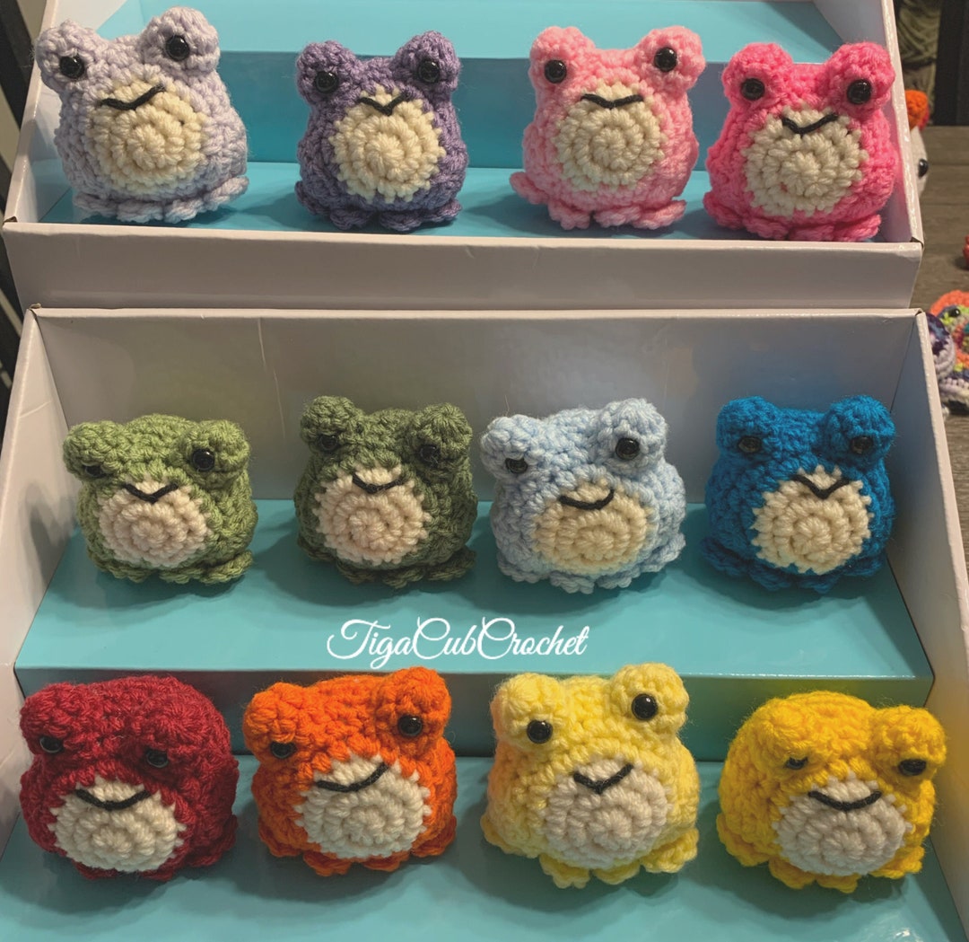 Made to Order Kawaii Cute Adorable Crochet Frog Plushies Stuffies ...